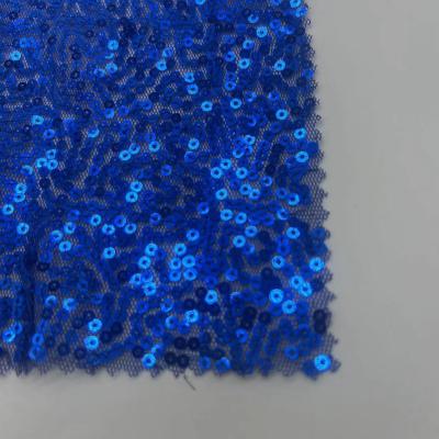 Cina Personalizzazione Color Mesh Sequins Tessuto ricamo 100% poliestere Buono per le donne Abiti da festa in vendita