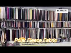 2 Sides Brushed Polar Fleece Fabric For Women Jacket Vast 100% Polyester Dyed 160gsm Warm