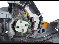 Rotor-Prallmühle-Steinbruch-Felsen-Dolomit-Hammermühle-Felsen-Zerkleinerungsmaschine 75Kw PF1010 einzelne
