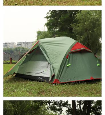 Quality Aluminum Pole Windproof And Rainproof Camping Tent Double Double Decker for sale