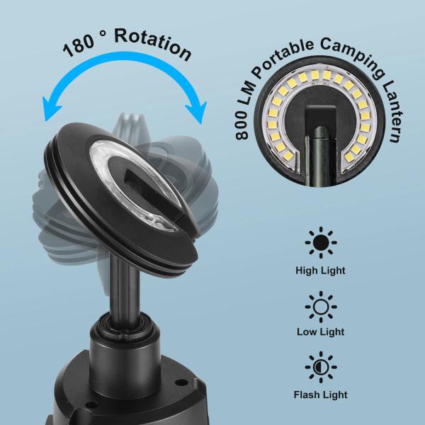 Quality Hand Holding Rechargeable Camping Lights Portable Multi Function Searchlight for sale