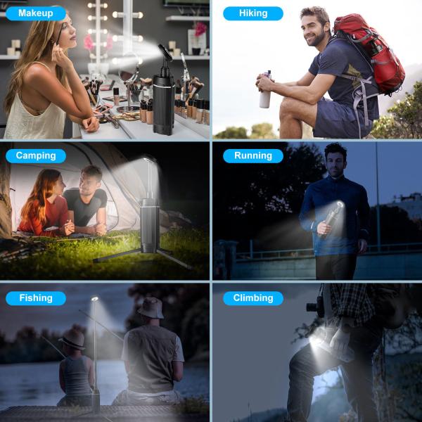 Quality Hand Holding Rechargeable Camping Lights Portable Multi Function Searchlight for sale