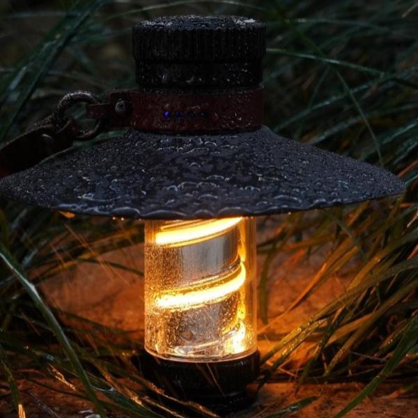 Quality Black LED Camping Light Outdoor Waterproof FOR Tent Camping Flashlight Lantern for sale