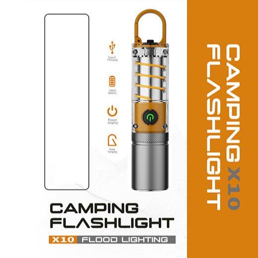 Quality IP65 Strong Outdoor Camping Flashlights / Rechargeable Camping Flashlight for sale