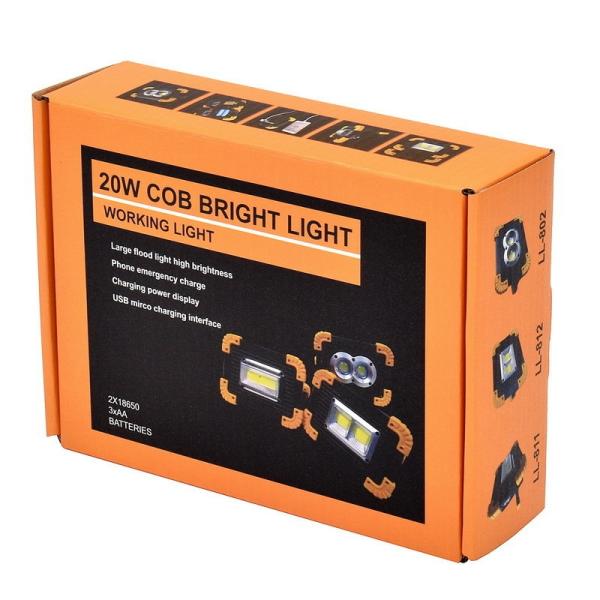 Quality High Power Camping Outdoor Light 20W Hand Rechargeable Camping Light for sale