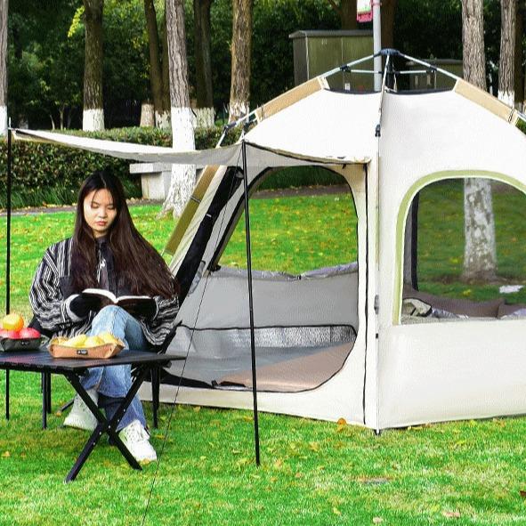 Quality Outdoor Automatic Quick Open Hexagonal Wild Camping Tent  Lightweight for sale