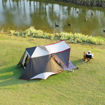 Quality Outdoor Automatic Quick Family Camping Tent Silver Coating Sunscreen 4-6 Person for sale