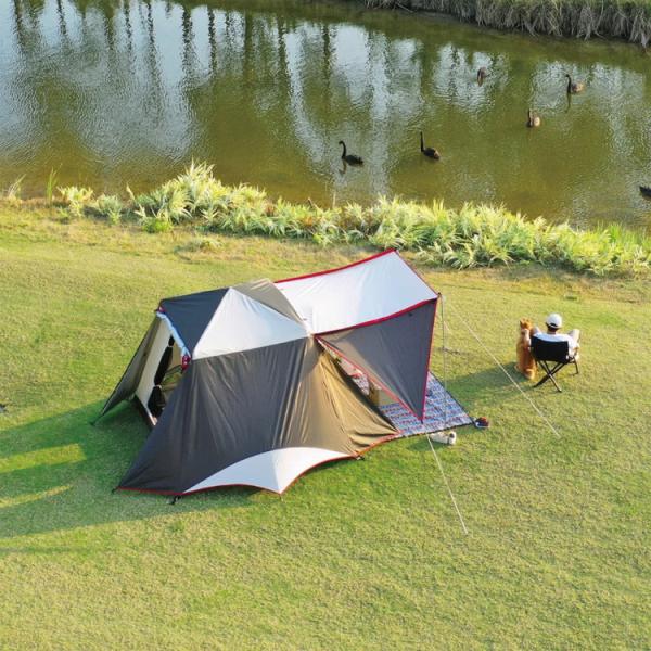 Quality Outdoor Automatic Quick Family Camping Tent Silver Coating Sunscreen 4-6 Person for sale