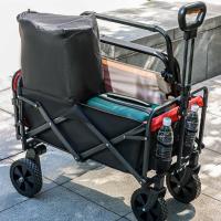 China Remote Control Electric Folding Wagon Outdoor Push Pull Cart 230L for sale
