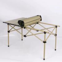 China Simple And Portable Folding Egg Roll Table Outdoor Rectangular Shape for sale