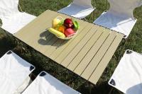 China Simple And Portable Folding Egg Roll Table Outdoor Rectangular Shape for sale