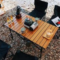 China Simple And Portable Folding Egg Roll Table Outdoor Rectangular Shape for sale