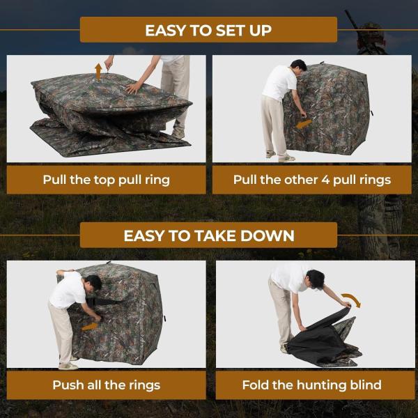 Quality Bird Watching Tent With One Way 270° Transparent Visibility Hunting Tent With for sale