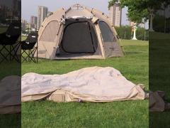 PVC-opblaasbaar campingbed met verhoogd en verdikt opblaasbaar matras