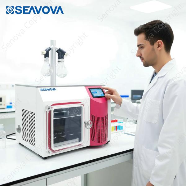 Quality Manifold Programmable Benchtop Freeze Dryer -88C 3Kg Lab Lyophilizer for sale