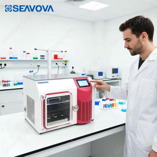 Quality -88C Pilot Freeze Dryer 3Kg Top Press Programmable Lab Scale Lyophilizer for sale