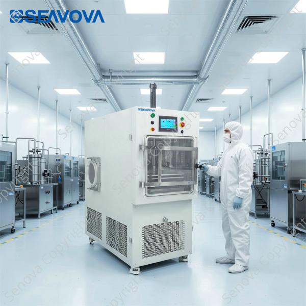 Quality 10Kg Pilot Freeze Dryer PLC Touch Screen Laboratory Freeze Dryers for sale