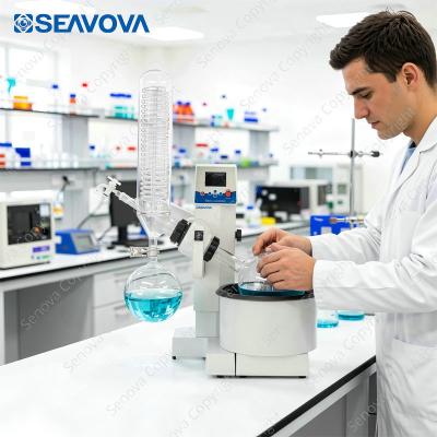 China 2L Automatic Rotary Vacuum Evaporator With Stainless Steel 304 Bath for sale