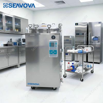 China 150L Fully Automatic Vertical Autoclave Heavy Duty With LED Display for sale