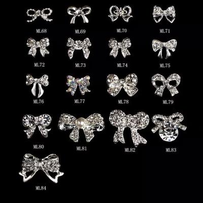 China Butterfly 3D Nail Art Tips Decoration Glitter Rhinestone Alloy Jewelry ML-68-84 for sale