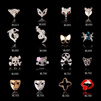 China Nail Art Decoration Beautiful Fox Alloy Jewelry Glitter Rhinestone ML692-706 for sale