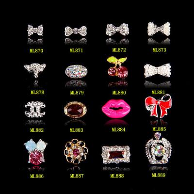 China Nail Art Decoration 3d Diamond Alloy Rhinestones Nail Jewelry Crystal Nail tools ML870-889 for sale