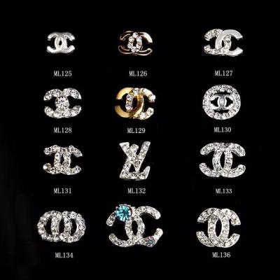 China Hot NEW Wholesale Alloy Jewelry 3D Nail Art Jewelry Nail rhinestones Sticker Supplier Number ML125-136 for sale