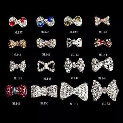 China Hot NEW Wholesale Alloy Jewelry 3D Nail Art Jewelry Nail rhinestones Sticker Supplier Number ML137-152 for sale