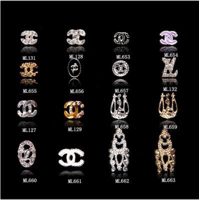 China Hot NEW Wholesale Alloy Jewelry 3D Nail Art Jewelry Nail rhinestones Sticker Supplier Number ML653-663 for sale