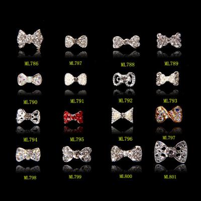 China Hot NEW Wholesale Alloy Jewelry 3D Nail Art Jewelry Nail rhinestones Sticker Supplier Number ML786-801 for sale