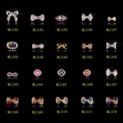 China Hot NEW Wholesale Alloy Jewelry 3D Nail Art Jewelry Nail rhinestones Sticker Supplier Number ML1153-1172 for sale
