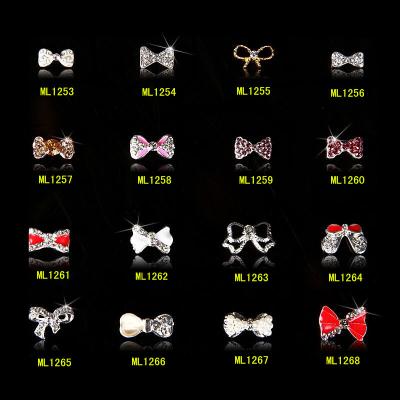 China Hot NEW Wholesale Alloy Jewelry 3D Nail Art Jewelry Nail rhinestones Sticker Supplier Number ML1253-1268 for sale