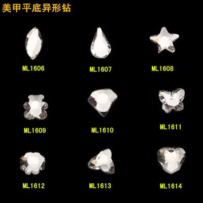 China Hot NEW Wholesale Alloy Jewelry 3D Nail Art Jewelry Nail rhinestones Sticker Supplier Number ML1606-1614 for sale