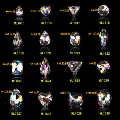 China Hot NEW Wholesale Alloy Jewelry 3D Nail Art Jewelry Nail rhinestones Sticker Supplier Number ML1615-1630 for sale