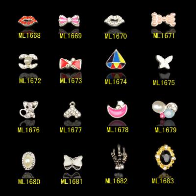 China Hot NEW Wholesale Alloy Jewelry 3D Nail Art Jewelry Nail rhinestones Sticker Supplier Number ML1668-1683 for sale