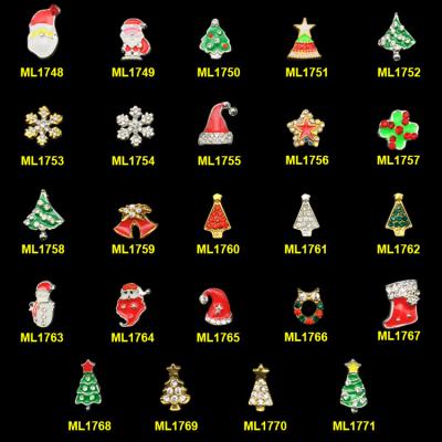 China Hot NEW Wholesale Alloy Jewelry 3D Nail Art Jewelry Nail rhinestones Sticker Supplier Number ML1748-1771 for sale