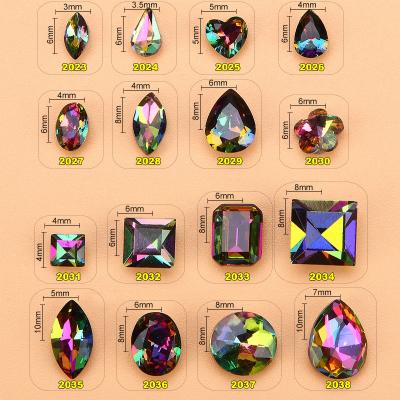 China Hot NEW Wholesale Alloy Jewelry 3D Nail Art Jewelry Nail rhinestones Sticker Supplier Number ML2023-2038 for sale