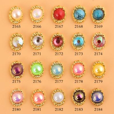 China Hot NEW Wholesale Alloy Jewelry 3D Nail Art Jewelry Nail rhinestones Sticker Supplier Number ML2165-2184 for sale