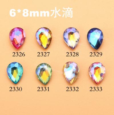 China Hot NEW Wholesale Alloy Jewelry 3D Nail Art Jewelry Nail rhinestones Sticker Supplier Number ML2326-2333 for sale