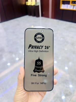 中国 Uhd 高品質 高解像度 5 強い フルカバー テンパーガラス プライバシースクリーン保護具 iPhone用 販売のため