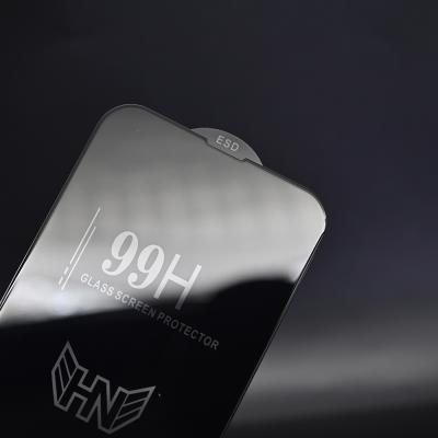 Cina 99H Telefono cellulare Protezione schermo in vetro temperato Iphone 14 Copertura completa in vendita