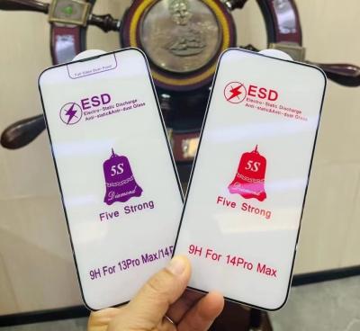 China Anti Static Anti Smudge Screen Protector ESD 0.4mm For IPhone 14 Pro Max for sale