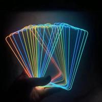 China 3D Silicone Edge Luminous Glass Protector for sale