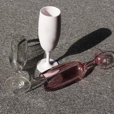 Cina Dishwasher Safe Plastic Champagne Glasses Customized Color Unbreakable Champagne Flutes in vendita