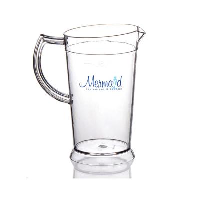 Cina Logo Plastic Beer Pitcher Cooler su ordinazione 1600ml BPA libero in vendita