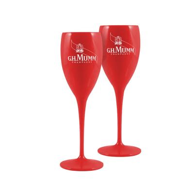 Cina Eco - Friendly Clicquot Champagne Glasses Reusable Shatterproof Recyclable Veuve in vendita