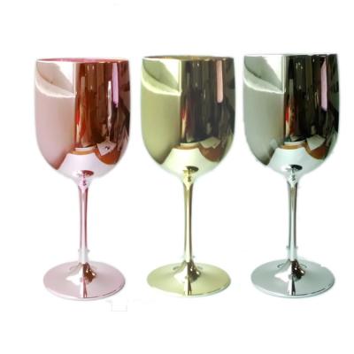 Cina ODM dell'OEM infrangibile del coupé di Moet Chandon Plastic Champagne Glasses dell'oro del partito in vendita