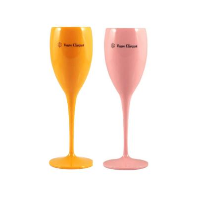 Cina Eco - Friendly Clicquot Champagne Glasses Reusable Shatterproof Recyclable Veuve in vendita