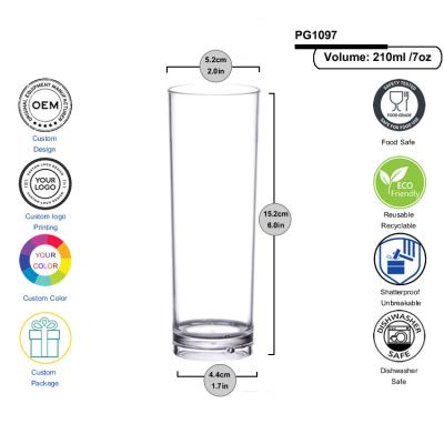 Cina Vetri di plastica 210ml della palla del polistirolo riutilizzabile ciao per i partiti di nozze in vendita