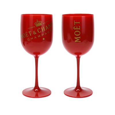 Cina Moet Chandon Accessories Champagne Glasses bollato infrangibile con Moet Printing in vendita